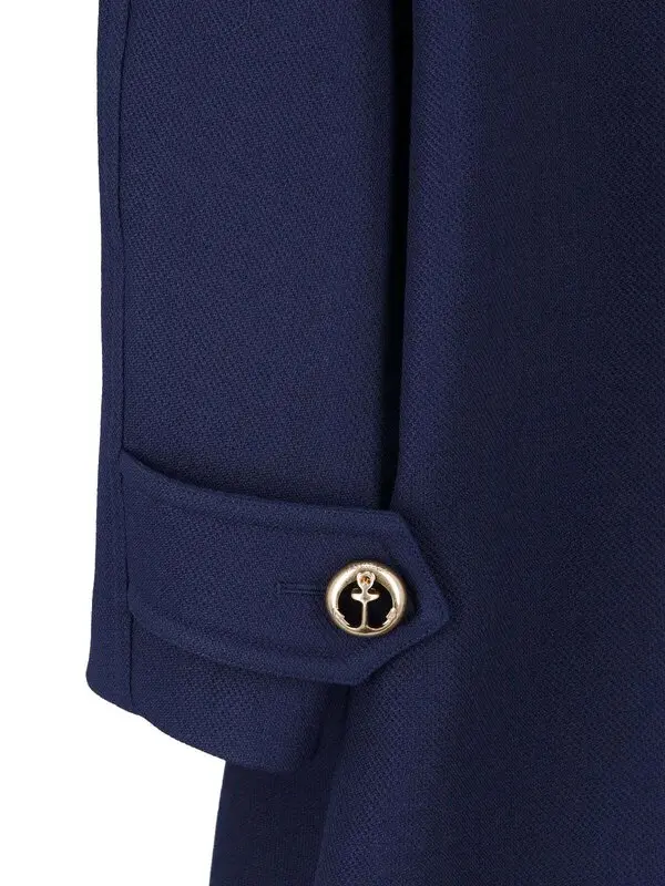 Loewe Double-breasted Wool Coat - Blue