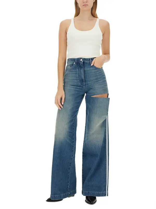 PETER DO Wide-leg Jeans - Blue