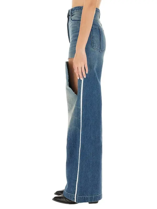 PETER DO Wide-leg Jeans - Blue
