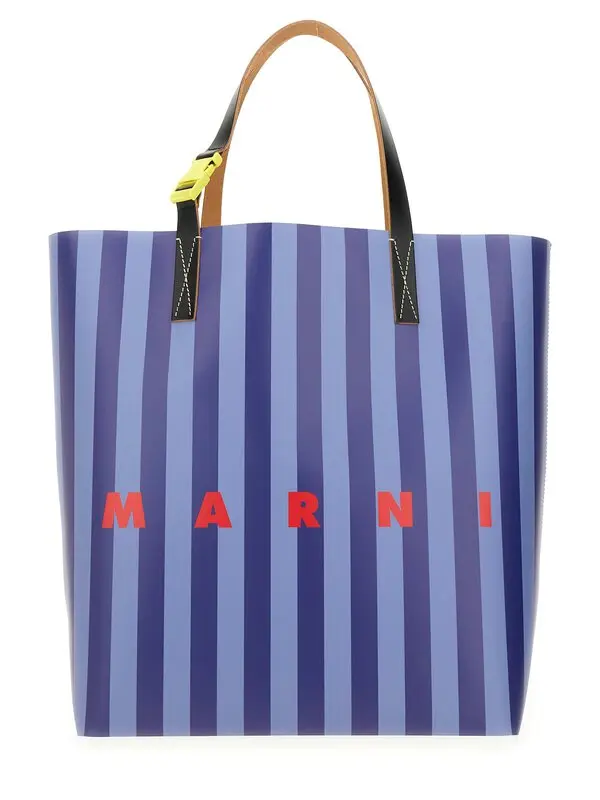 Marni Tribeca Shopping Bag - Azure
