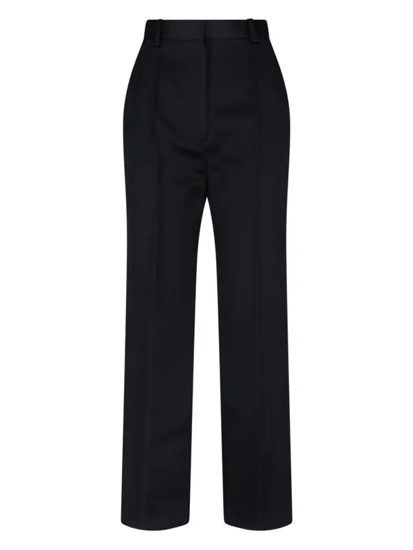 Loro Piana Straight Silk Trousers