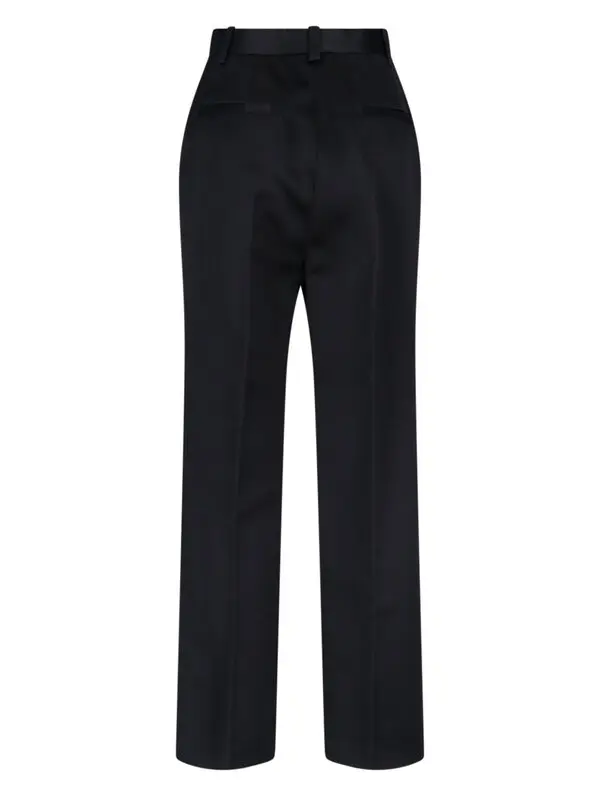 Loro Piana Straight Silk Trousers
