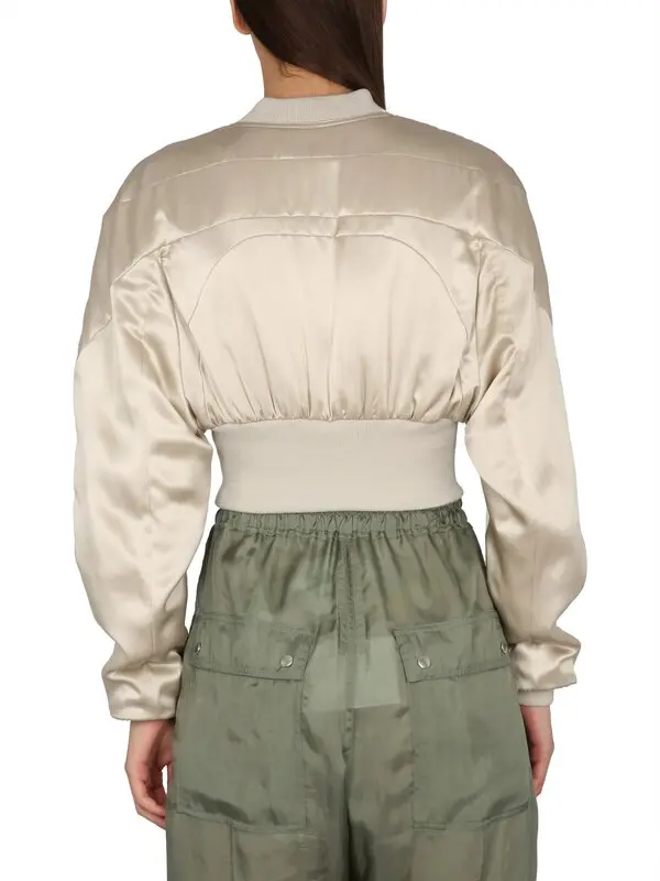 Rick Owens Girdered Flight Jacket - Grey