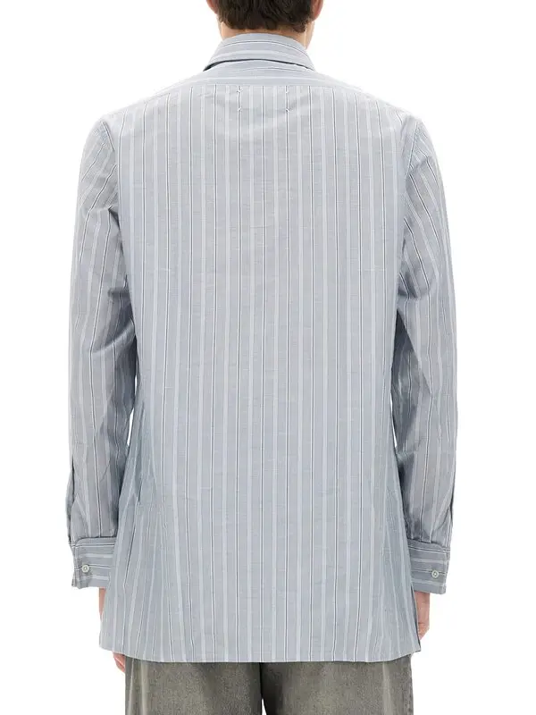 MAISON MARGIELA Striped Shirt - Azure