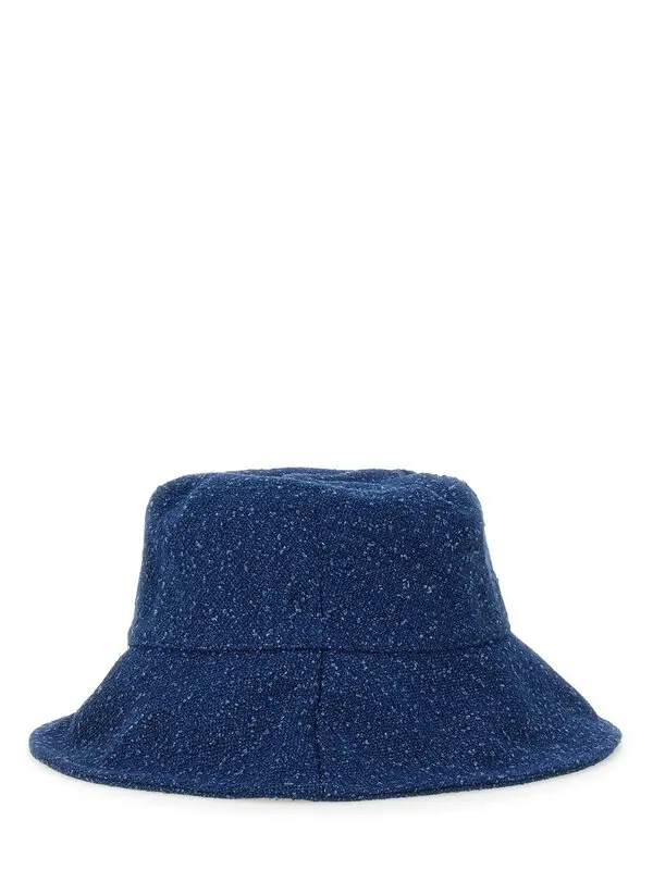 MSGM Logo Bucket Hat - Denim