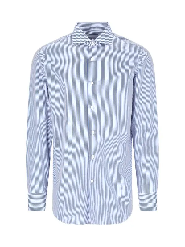 FINAMORE 1925 Shirt "milano-zante - Light Blue