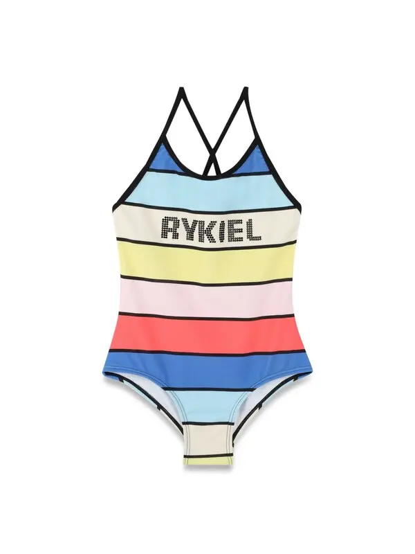 Sonia Rykiel Paris Striped One Piece Swimsuit - Multicolour