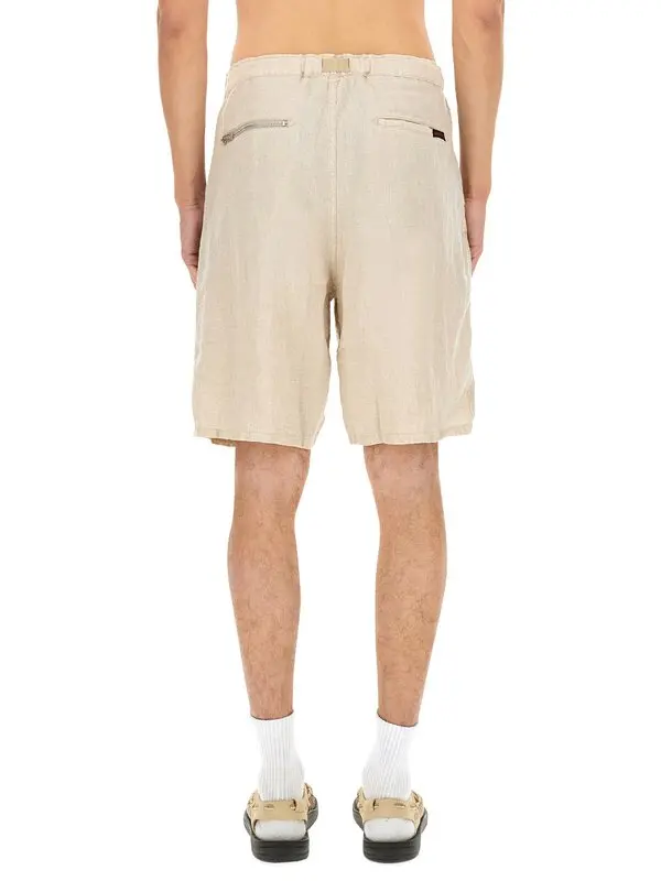 Undercover Linen Regular Fit Shorts - Beige