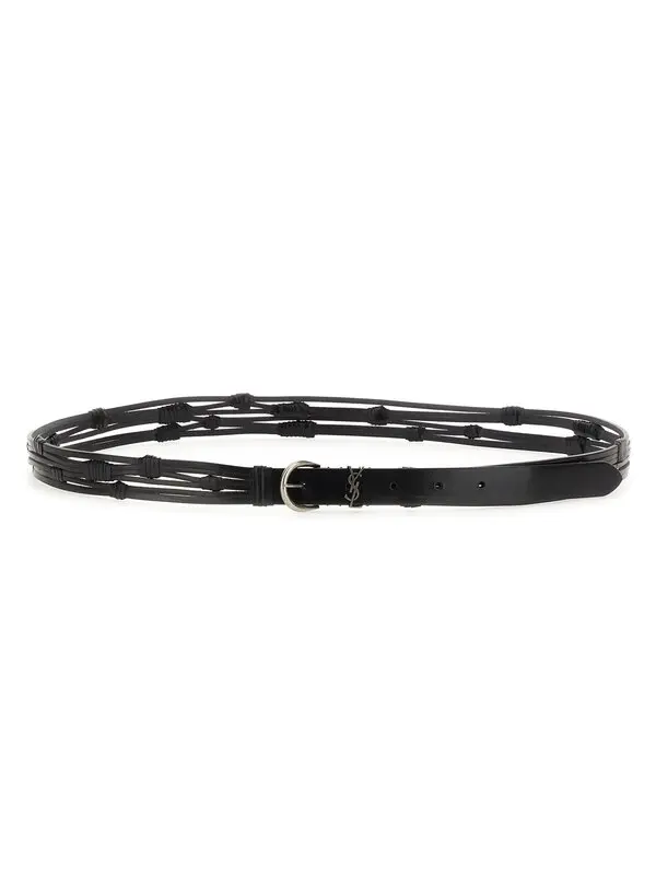 Saint Laurent Croissant De Lune Belt - Black