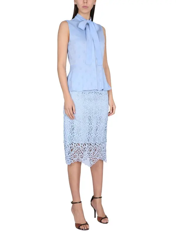 Burberry Midi Skirt - Azure