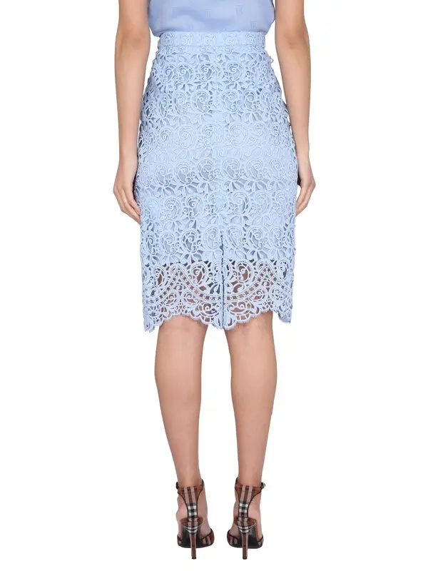 Burberry Midi Skirt - Azure