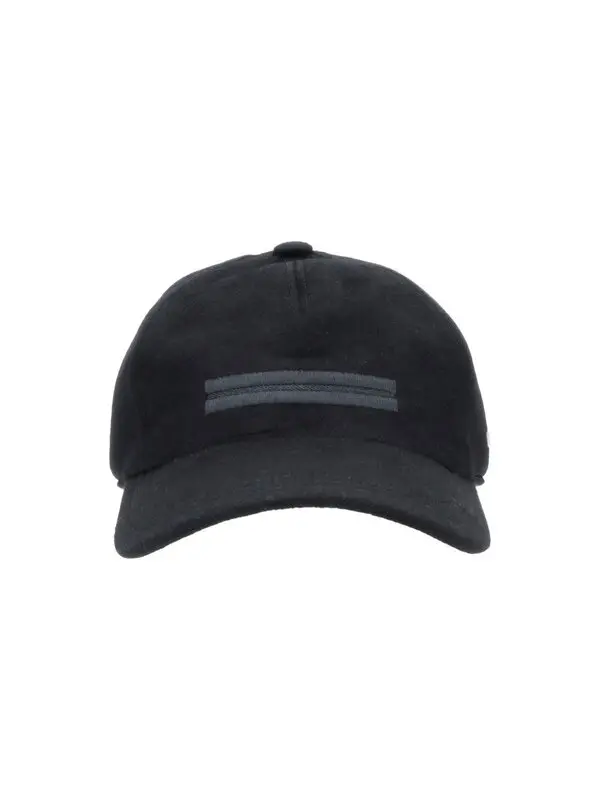 Zegna Cashmere Baseball Cap - Black