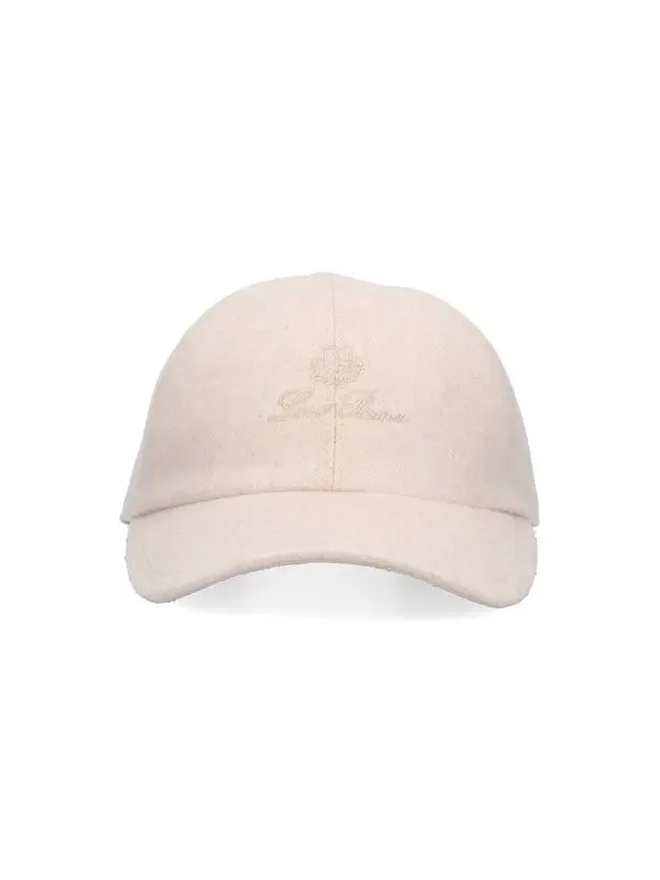 Loro Piana Cashmere Baseball Cap - Cream