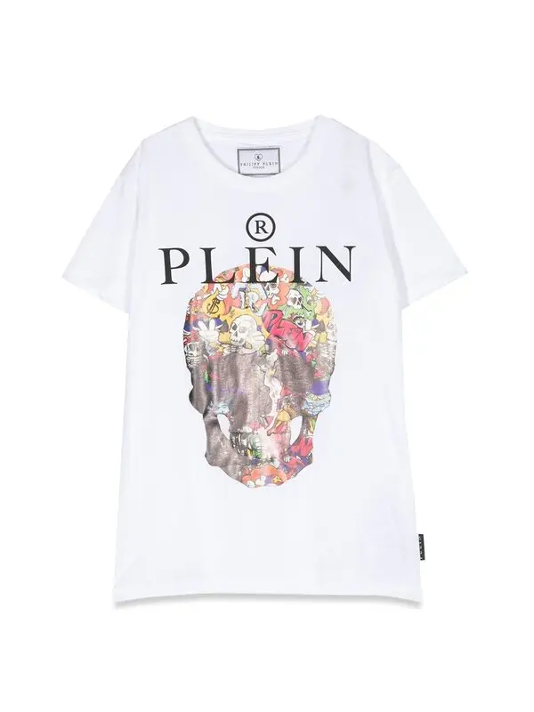 Philipp Plein Skull Maxi T-shirt - White