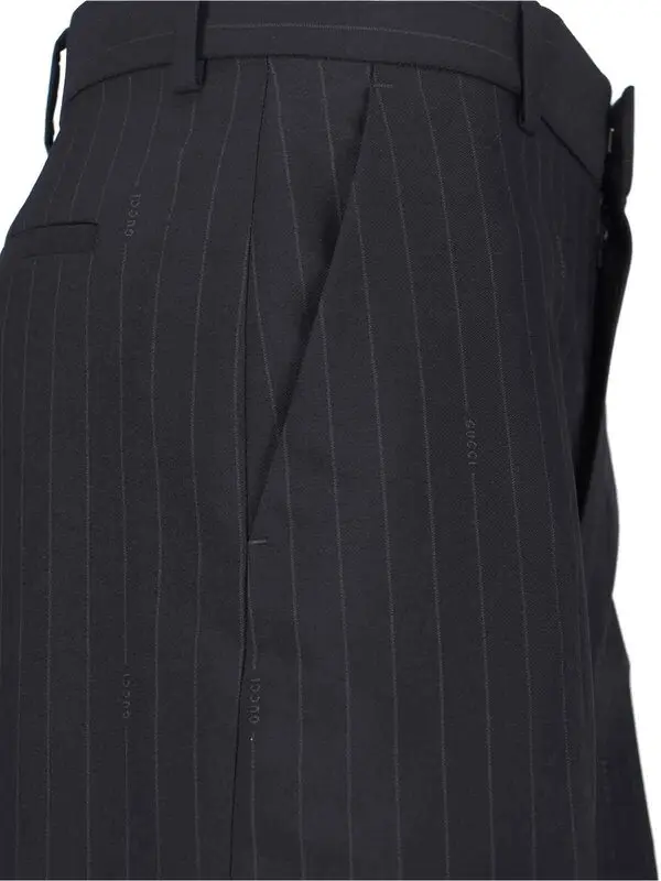 Gucci Pinstripe Wool Pants