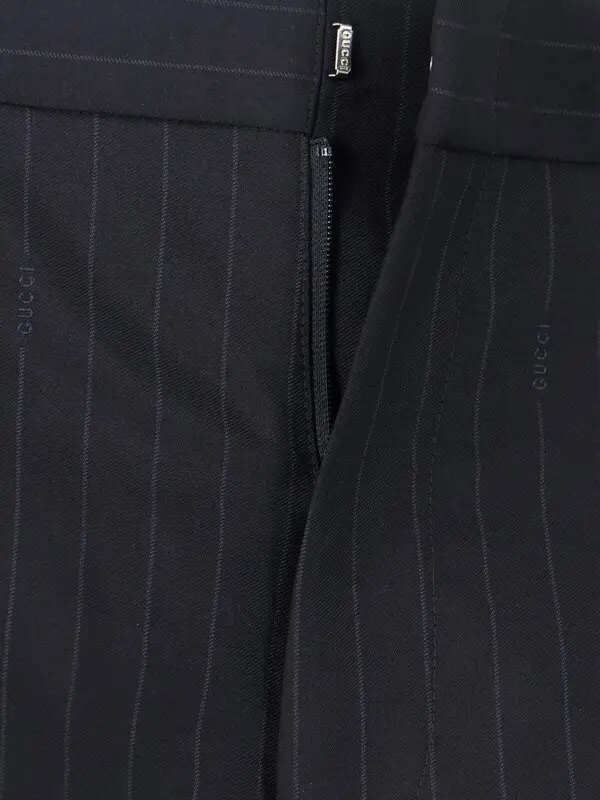 Gucci Pinstripe Wool Pants