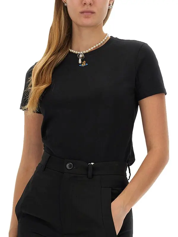 VIVIENNE WESTWOOD T-shirt With Logo - Black