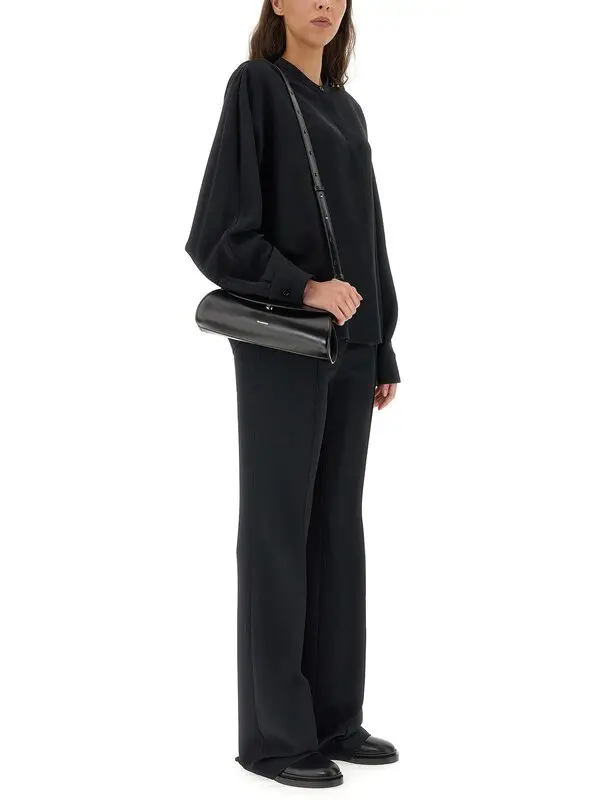 JIL SANDER Viscose Blend Shirt - Black