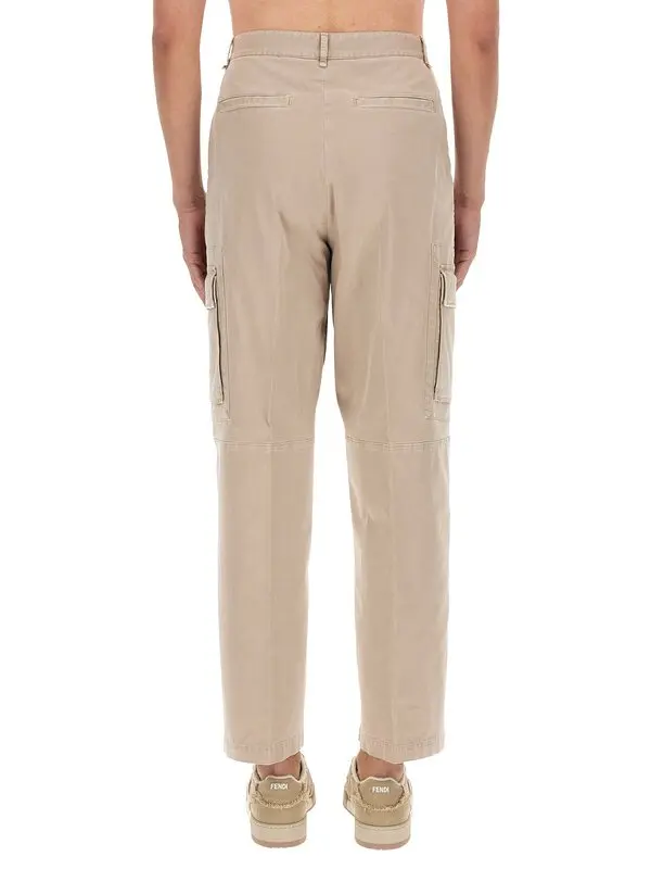 Fendi Regular Fit Gabardine Trousers