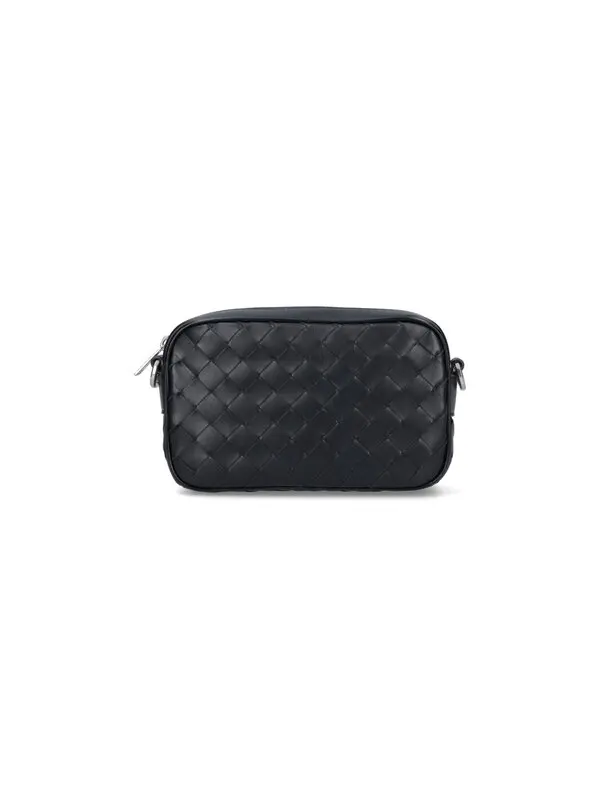 Bottega Veneta Woven Mini Camera Bag - Black