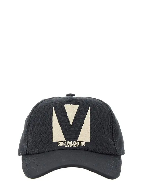 Valentino Garavani Chez Valentine Baseball Hat - Black