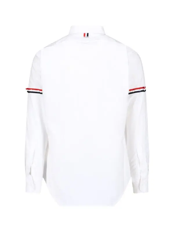 Thom Browne Tricolor Detail Shirt - White
