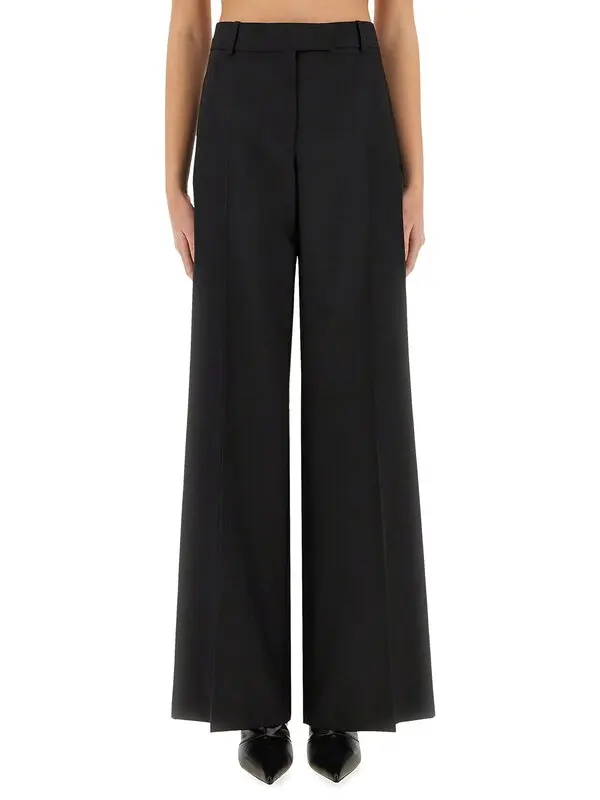 Alexander McQueen Wide Leg Pants With Stripes