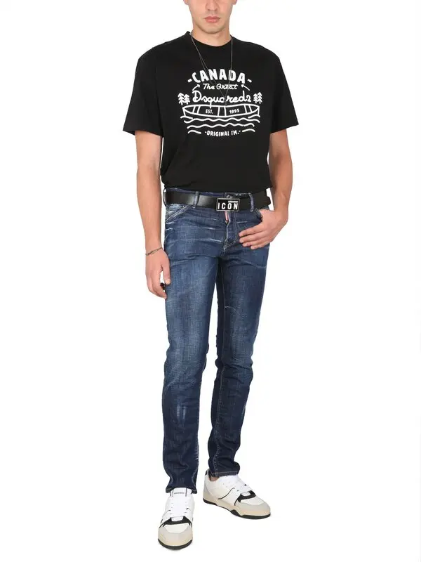 Dsquared2 Logo Print T-shirt - Black