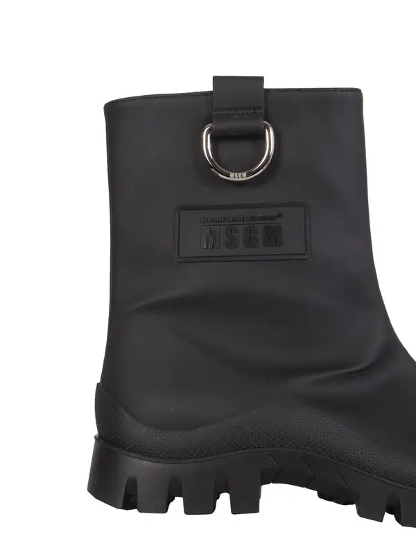 MSGM Ankle Rain Boots - Black