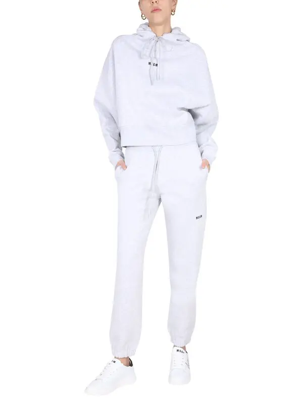MSGM Jogging Pants With Logo Print