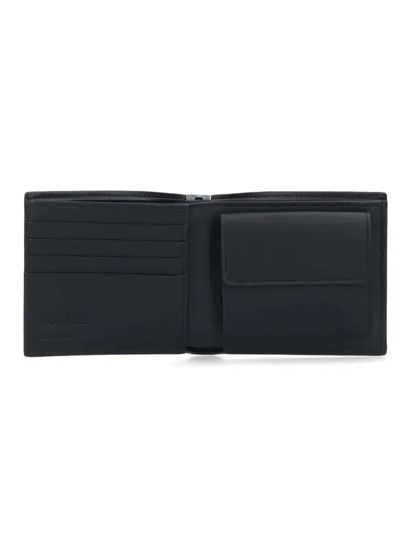 Miu Miu Bi-fold Logo Wallet - Black