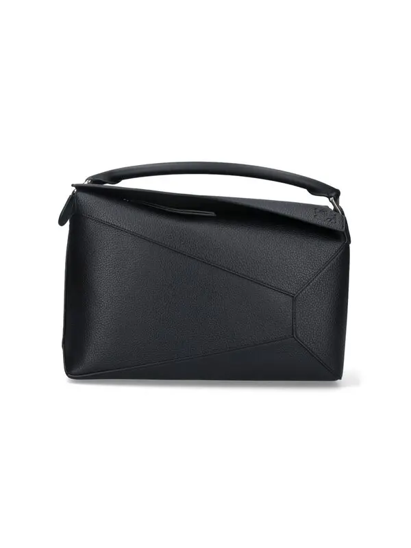 Loewe Puzzle Edge Large Crossbody Bag - Black