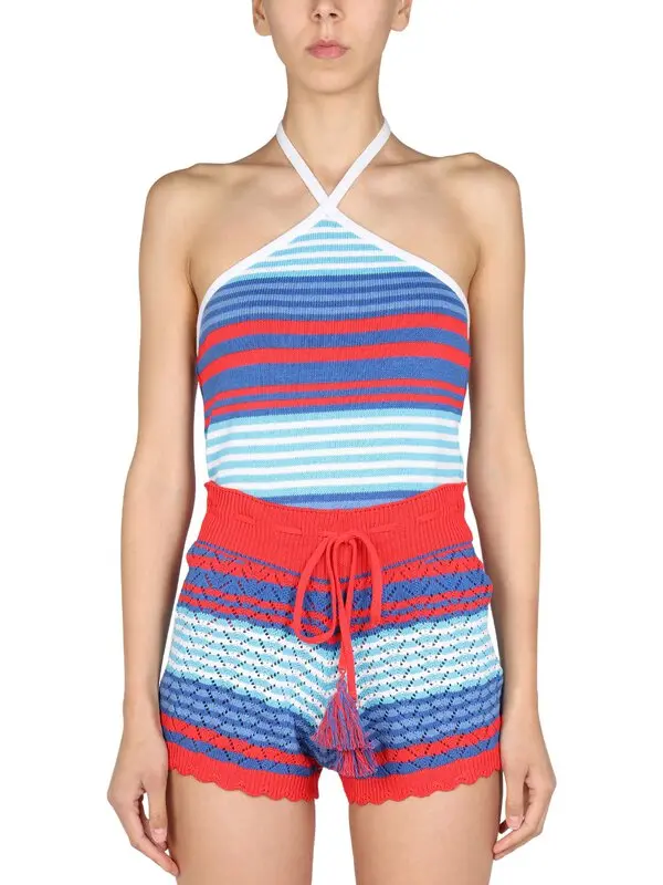 GALLO Striped Pattern Top