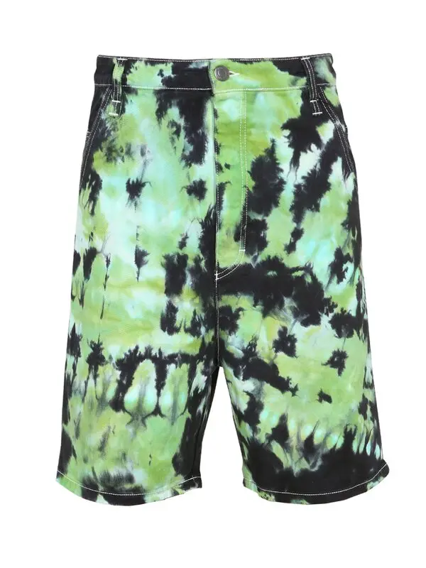 Ami Bermuda Shorts With Tie Dye Pattern