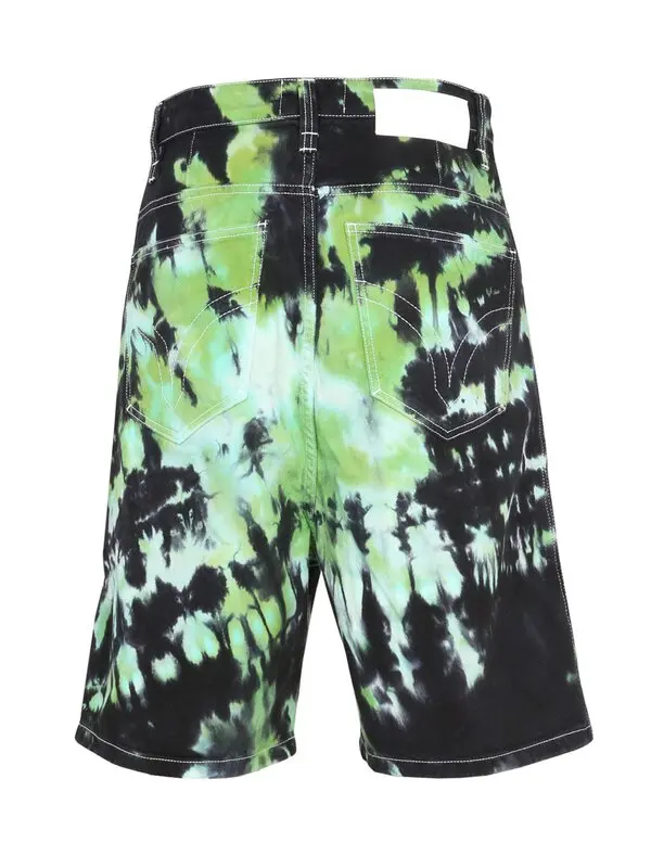 Ami Bermuda Shorts With Tie Dye Pattern