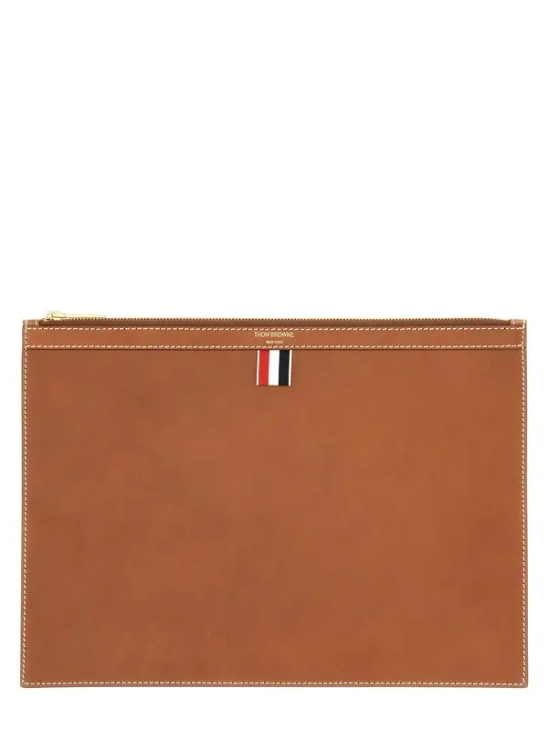Thom Browne Medium Document Holder - Buff