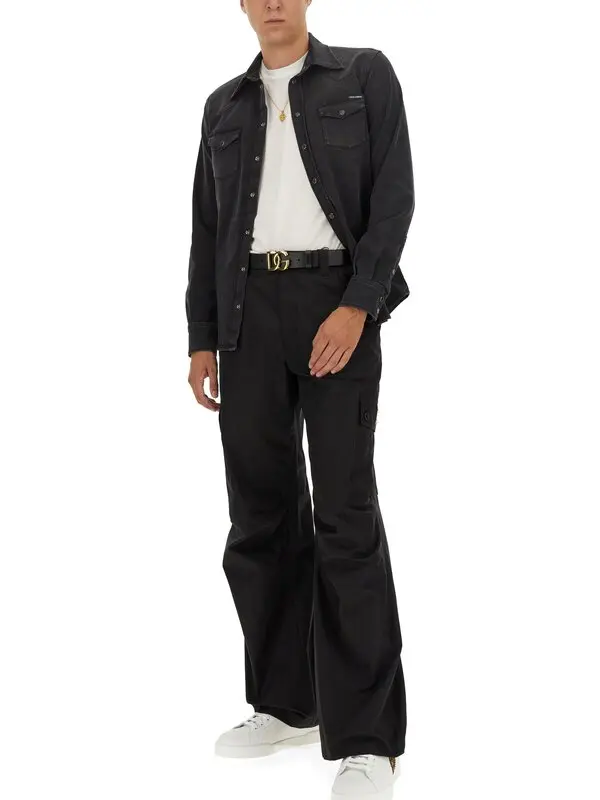 Dolce & Gabbana Roma Wide Leg Pants