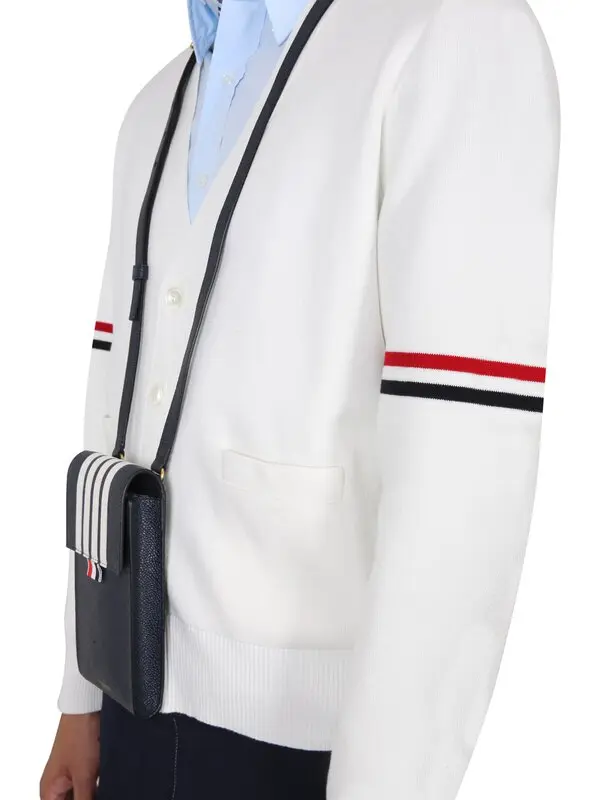 Thom Browne V-neck Cardigan - White