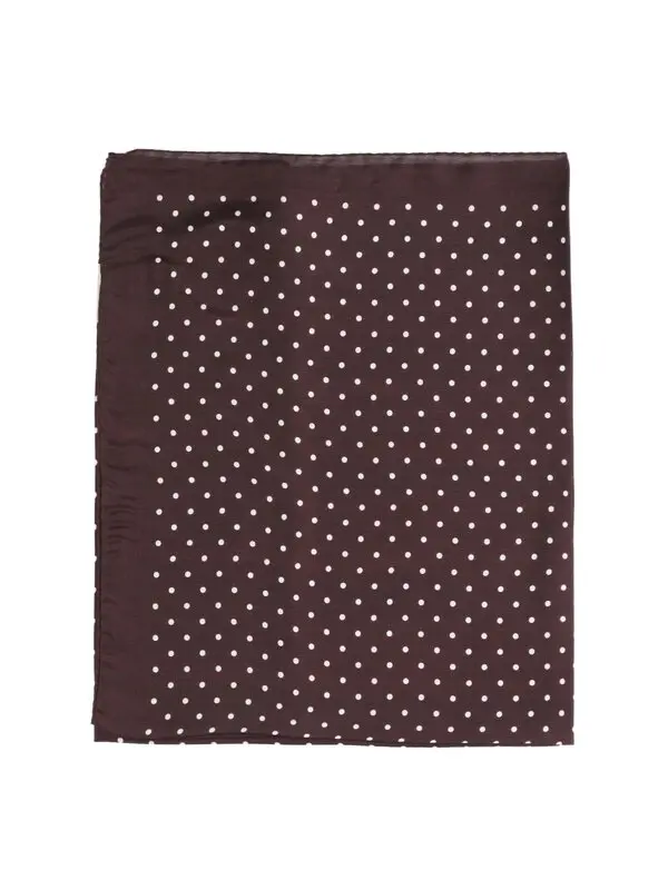 Destin Polka Dot Scarf - Brown