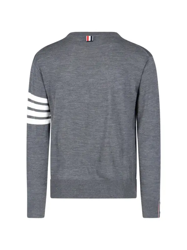 Thom Browne 4-bar Sweater - Gray