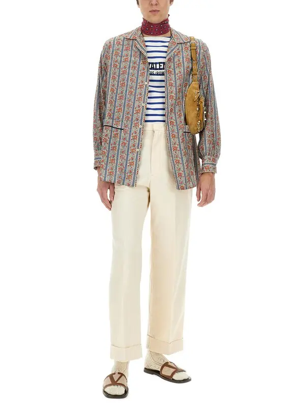 Valentino Garavani Pajama Shirt With "voyage Imaginaire" Print