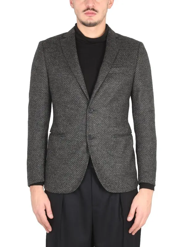 TONELLO Single-breasted Jacket - Grey