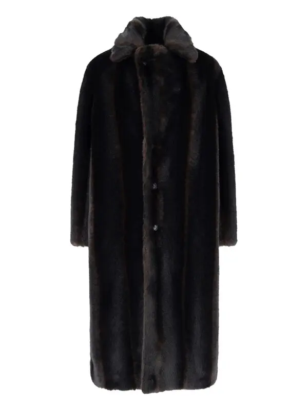 MAISON MARGIELA Faux Fur Coat