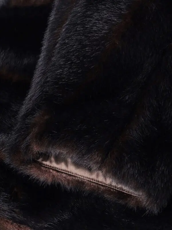 MAISON MARGIELA Faux Fur Coat