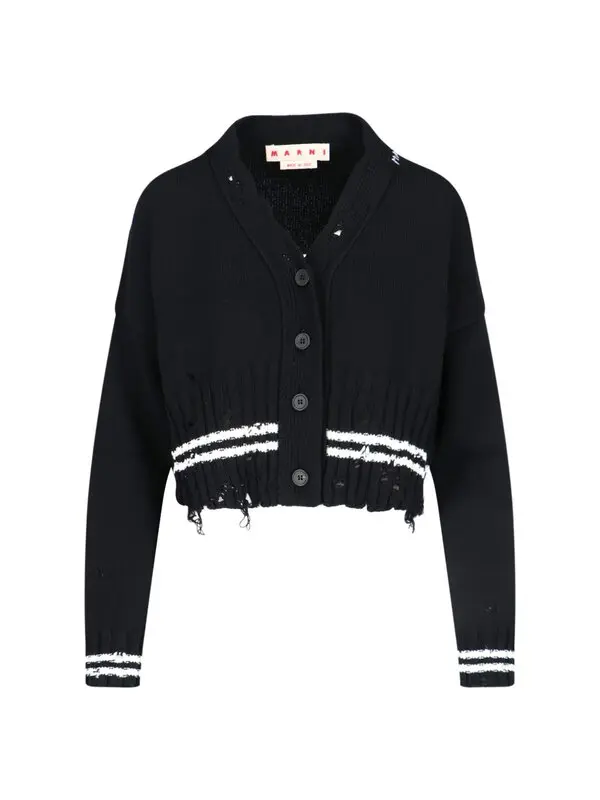 Marni V-neck Cardigan - Black
