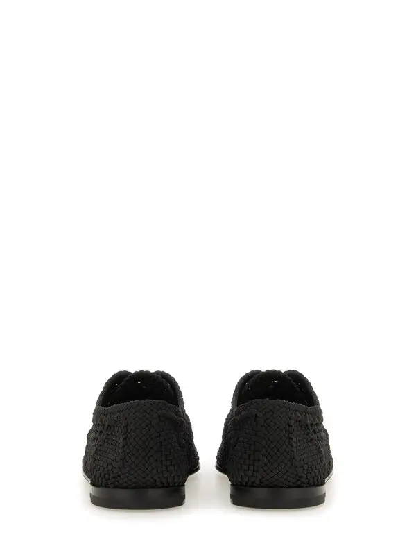 Dolce & Gabbana Woven Derby Shoe - Black