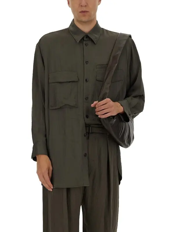 LEMAIRE Utility Overshirt - Military Green
