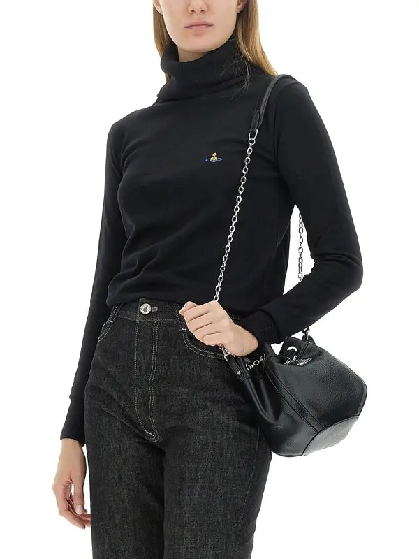 VIVIENNE WESTWOOD Turtleneck Top - Black