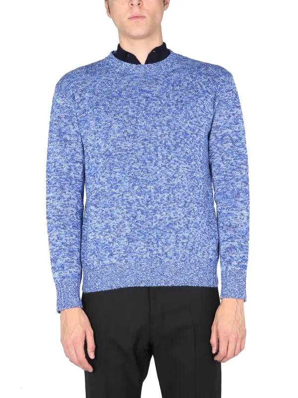 BALLANTYNE Crew Neck Sweater - Azure