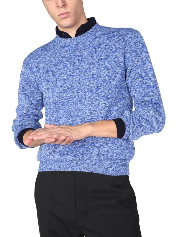 BALLANTYNE Crew Neck Sweater - Azure